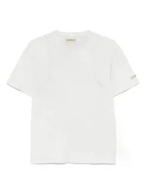 CARRER Logo-embroidered T-shirt