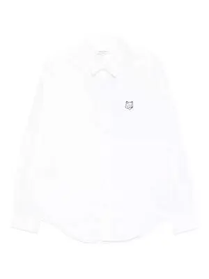Maison Kitsuné Contour Fox Head Skate Shirt - White