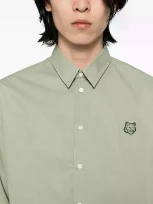 Maison Kitsuné Tonal Fox Head Patch Shirt
