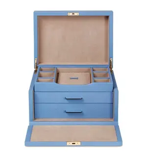 Smythson Panama Jewellery Box - Blue