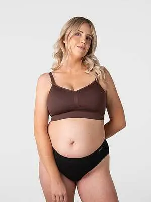 Victoria's Secret Hotmilk My Necessity Wireless Multifit Nursing Bra - Brown