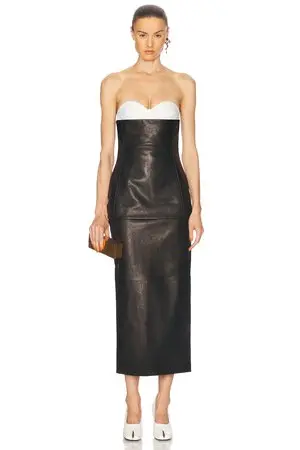 Khaite Ayla Leather Top