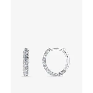 THOMAS SABO Pavé Hoop Earrings - White