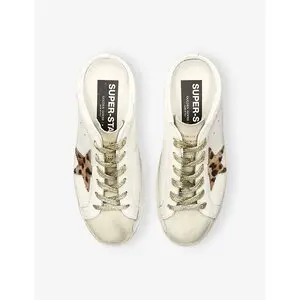 GOLDEN GOOSE Super-star Sabots Pony-hair And Leather Trainers