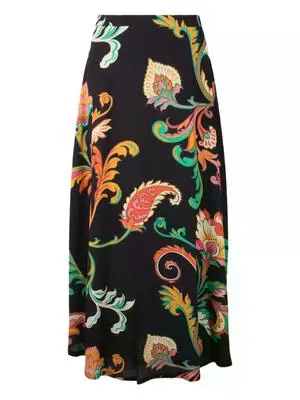 Etro Paisley-print Midi Skirt