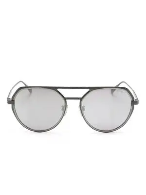 BVLGARI Navigator-frame Sunglasses - Silver