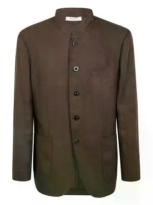 Boglioli Stand Collar Blazer - Brown