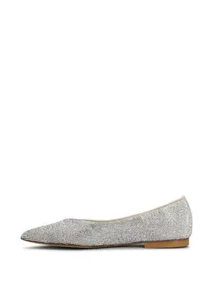 ANNA F. Crystal-embellished Ballerina Shoes