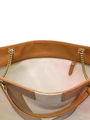 Valentino Garavani Viva Superstar Large Canvas Shopping Bag - Neutrals