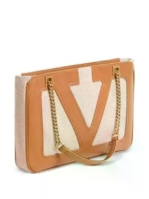 Valentino Garavani Viva Superstar Small Canvas Shopping Bag - Neutrals