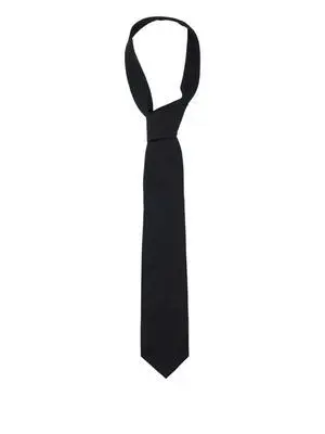 Auralee Auralee Herringbone Neck Tie Black