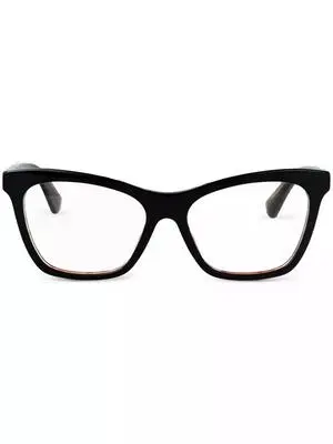 Burberry Vintage Check Eyeglasses - Black