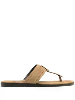 Gold Tone Sandals For Men