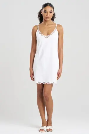 Natori Bliss Serenity Cotton Chemise - White