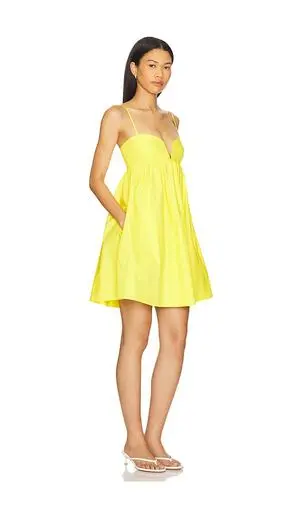 Susana Monaco Poplin Lace Up Back V Wire Dress
