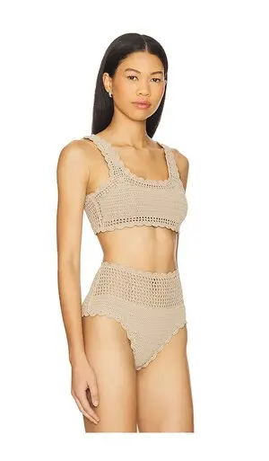 Beach Riot Andy Bikini Top - Tan