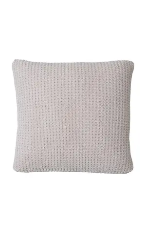 Barefoot Dreams Cozychic Waffle Pillow In Taupe,grey - Stone