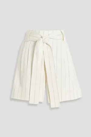 A.L.C. Dempsey Pinstriped Canvas Shorts