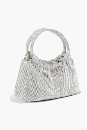 Simkhai Ellerie Crystal-embellished Satin Tote