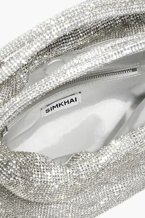 Simkhai Ellerie Crystal-embellished Satin Tote