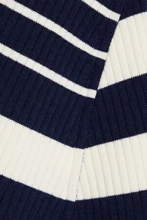 Simkhai Noah Striped Ribbed Woolblend Mini Dress
