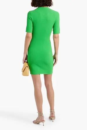 Simkhai Kris Boucl-Knit Mini Dress - Green - 65% Off | Editorialist