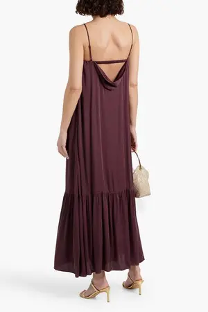 Simkhai Matteau Cutout Satin Maxi Dress