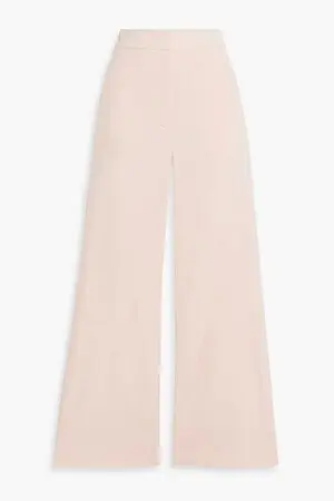 Veronica Beard Brixton Linen-blend Wide-leg Pants - Pastel Pink