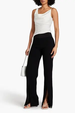 Simkhai Ariah Crepe Straight-leg Pants