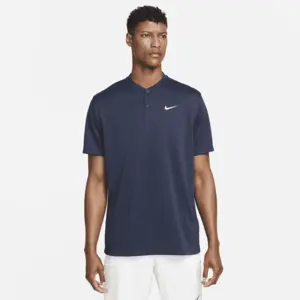 Nike Court Dri-fit Tennis Blade Polo - Blue