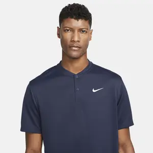Nike Court Dri-fit Tennis Blade Polo - Blue