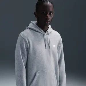 Nike Club Pullover Fleece Hoodie - Grey