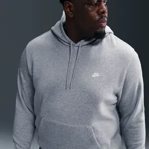 Nike Club Pullover Fleece Hoodie - Grey
