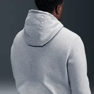 Nike Club Pullover Fleece Hoodie - Grey