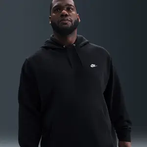 Nike Club Pullover Fleece Hoodie - Black
