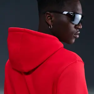 Nike Club Pullover Fleece Hoodie - Red