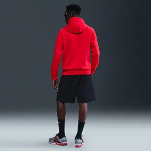 Nike Club Pullover Fleece Hoodie - Red