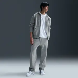 Nike Club Open-hem Fleece Pants - Grey