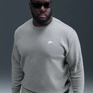 Nike Club Fleece Crew - Grey
