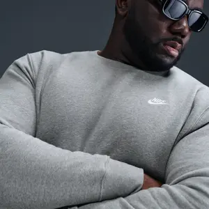 Nike Club Fleece Crew - Grey