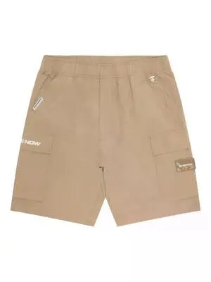 AAPE BY *A BATHING APE Logo-print Cargo Shorts - Neutrals