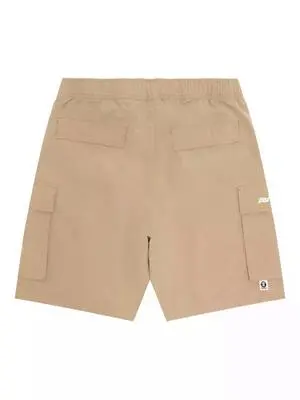 AAPE BY *A BATHING APE Logo-print Cargo Shorts - Neutrals