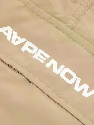 AAPE BY *A BATHING APE Logo-print Cargo Shorts - Neutrals
