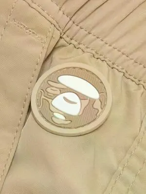 AAPE BY *A BATHING APE Logo-print Cargo Shorts - Neutrals