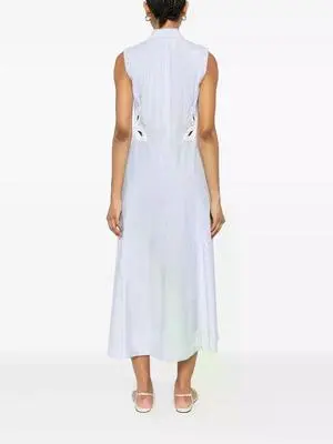 Sandro Striped Shirt Midi Dress