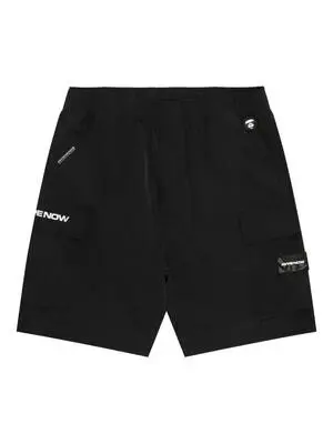 AAPE BY *A BATHING APE Logo-print Cargo Shorts - Black