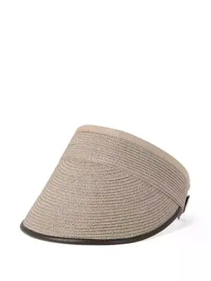 Brunello Cucinelli Woven Visor - Neutrals