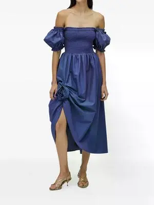 Sleeper Belle Off-shoulder Smocked Dress