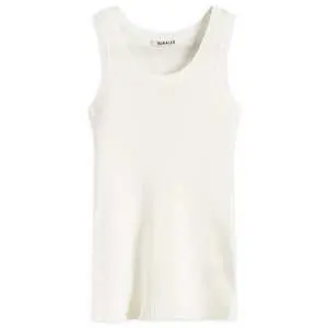 Auralee Cotton Rib Knit Tank Top