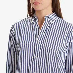 BEAMS Stripe Maxi Shirt Dress